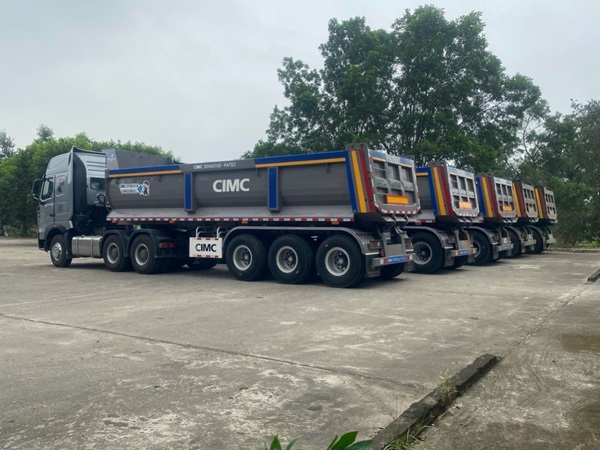 Báo giá sơ mi rơ mooc ben ( Tự đổ ) CIMC mới 2024